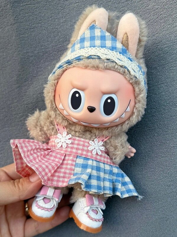 Одежда для игрушки Лабубу/Labubu платье розовое