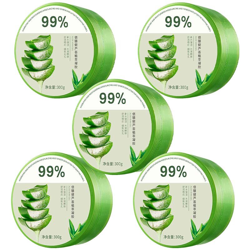 Гель-крем для лица унисекс BEISHANJIAN Aloe Vera Gel, 300 г * 5 шт.