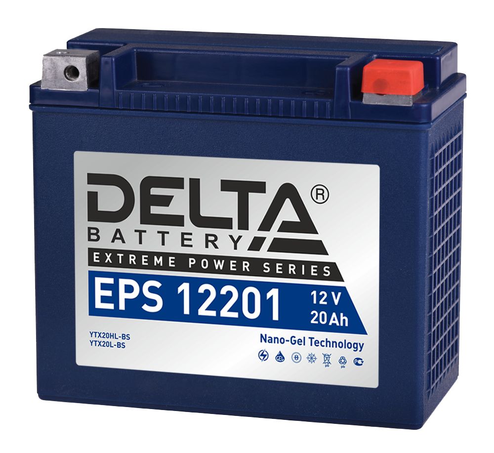 Аккумулятор Delta YTX20HL-BS, YTX20L-BS EPS12201
