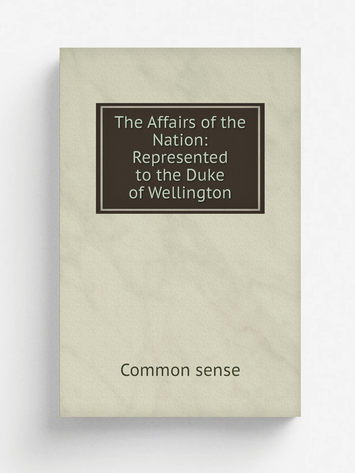 The Affairs of the Nation: Represented to the Duke of Wellington