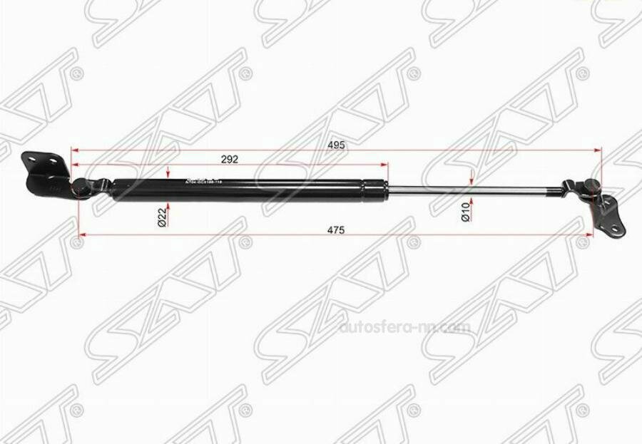 SAT ST81160H1000 Амортизатор капота HYUNDAI TERRACAN 01-06 RH