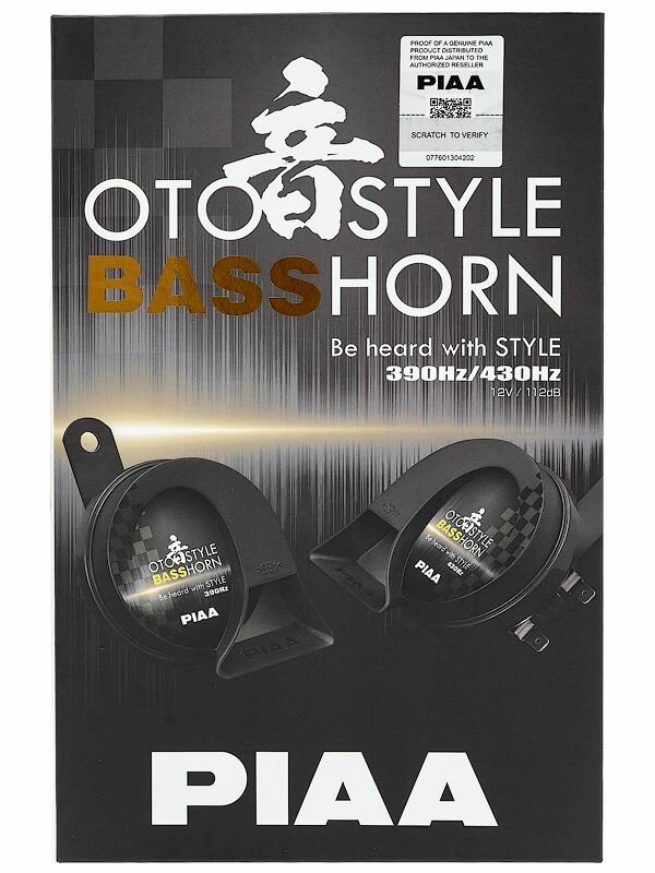 Сигналы звуковые PIAA BASS HORN OTO STYLE 390/430Hz 112 dB