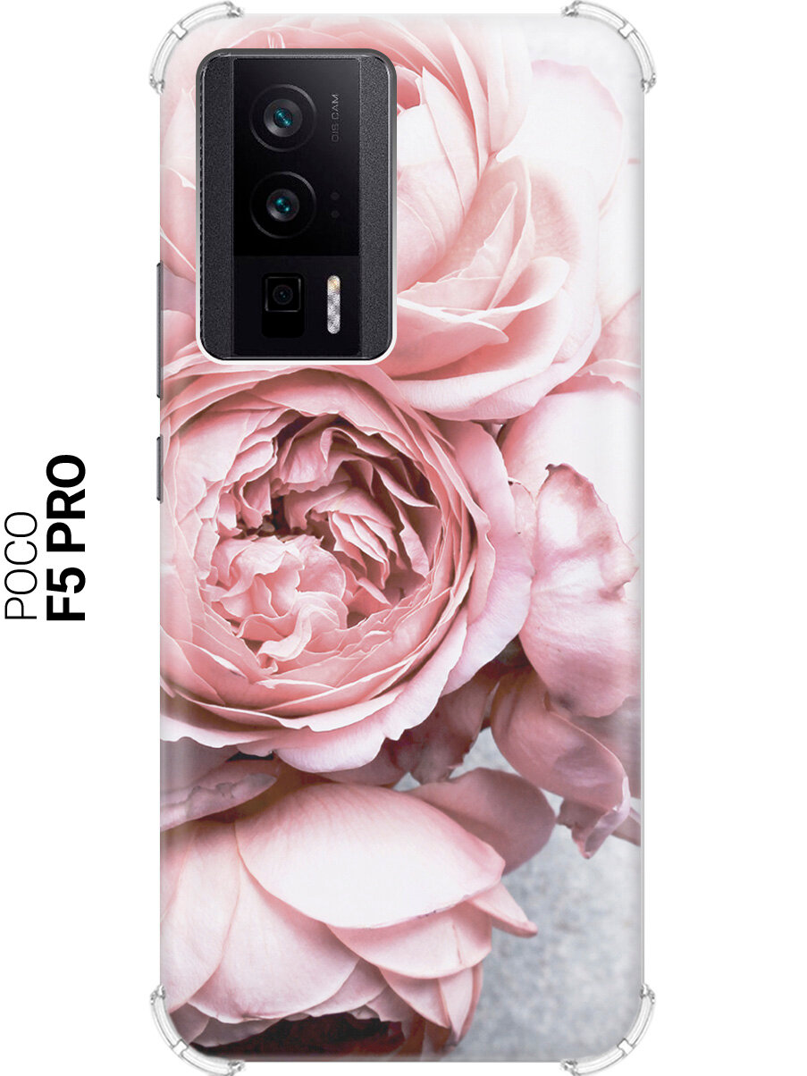 Силиконовый чехол на Poco F5 Pro / Поко Ф5 Про с рисунком "Нежность"