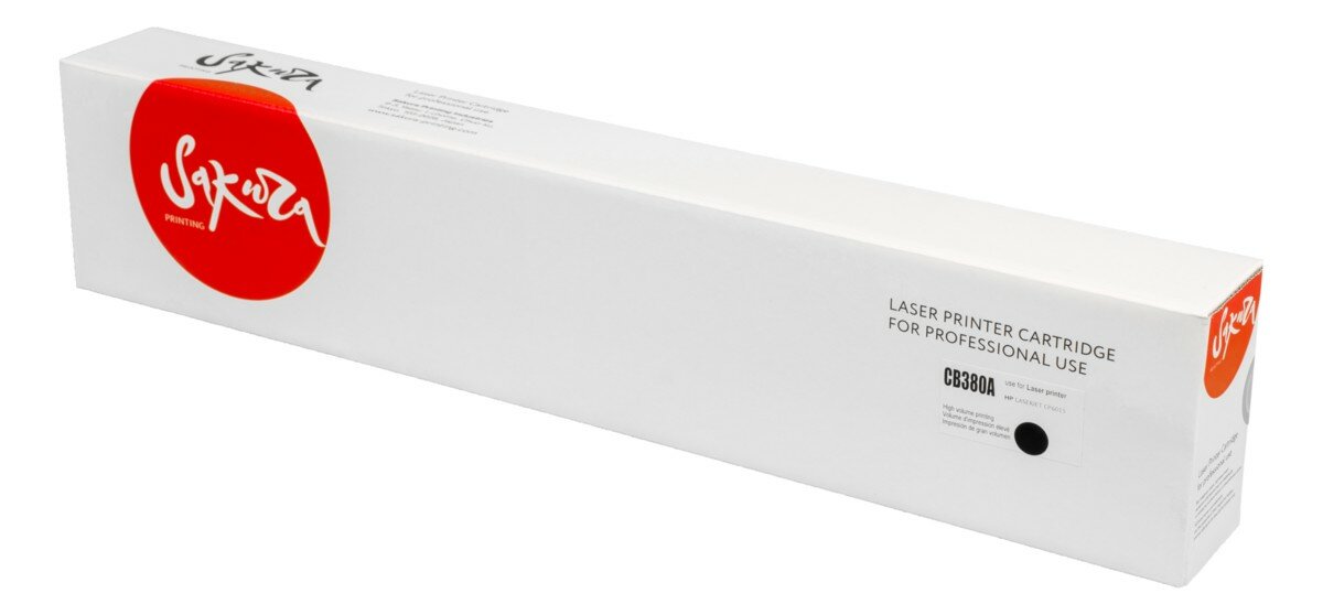 Картридж SAKURA CB380A (823A) черный для HP Color LJ CP6015 совместимый (16.5K) (SACB380A)