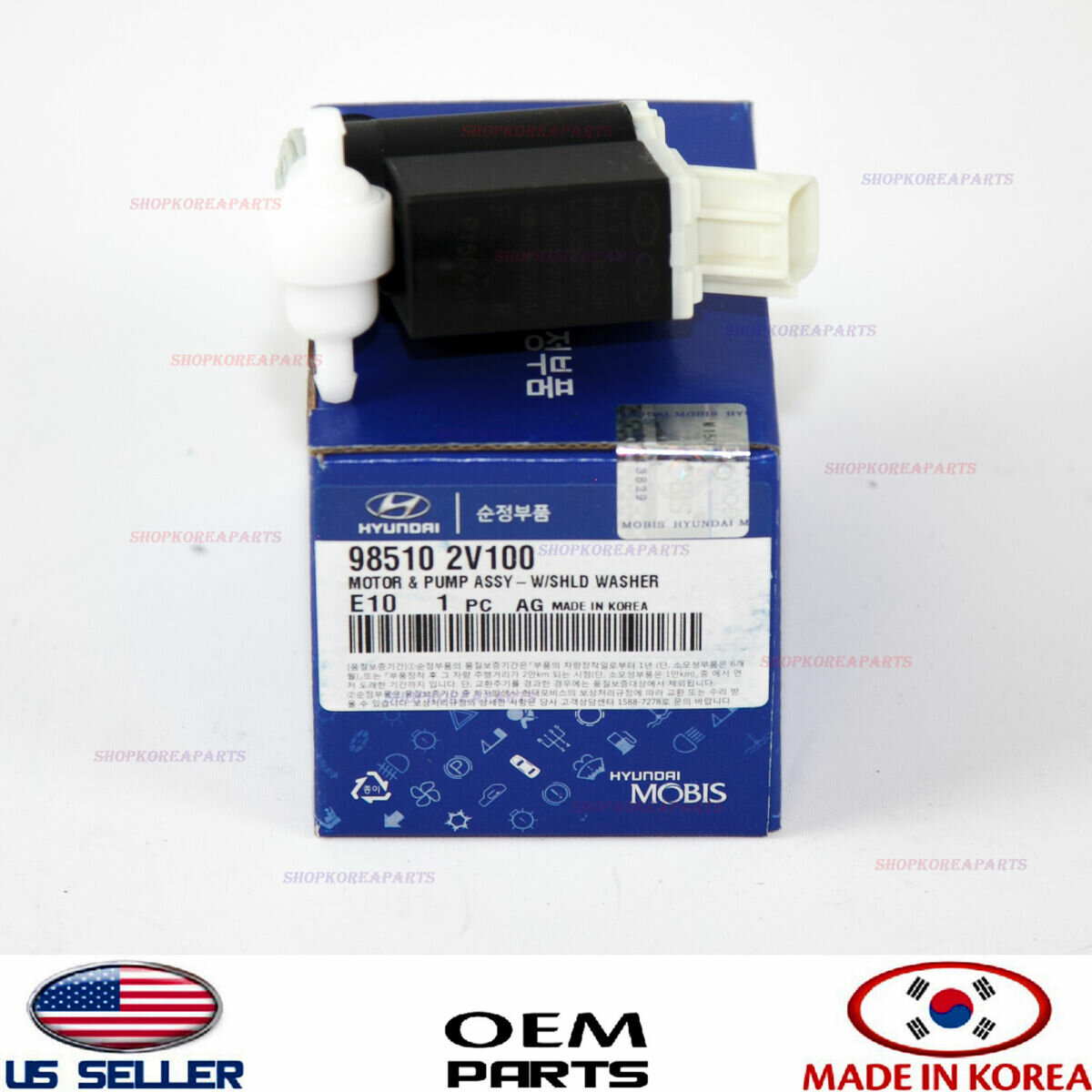 HYUNDAI-KIA 985102V100 насос стеклоомывателя[ORG]