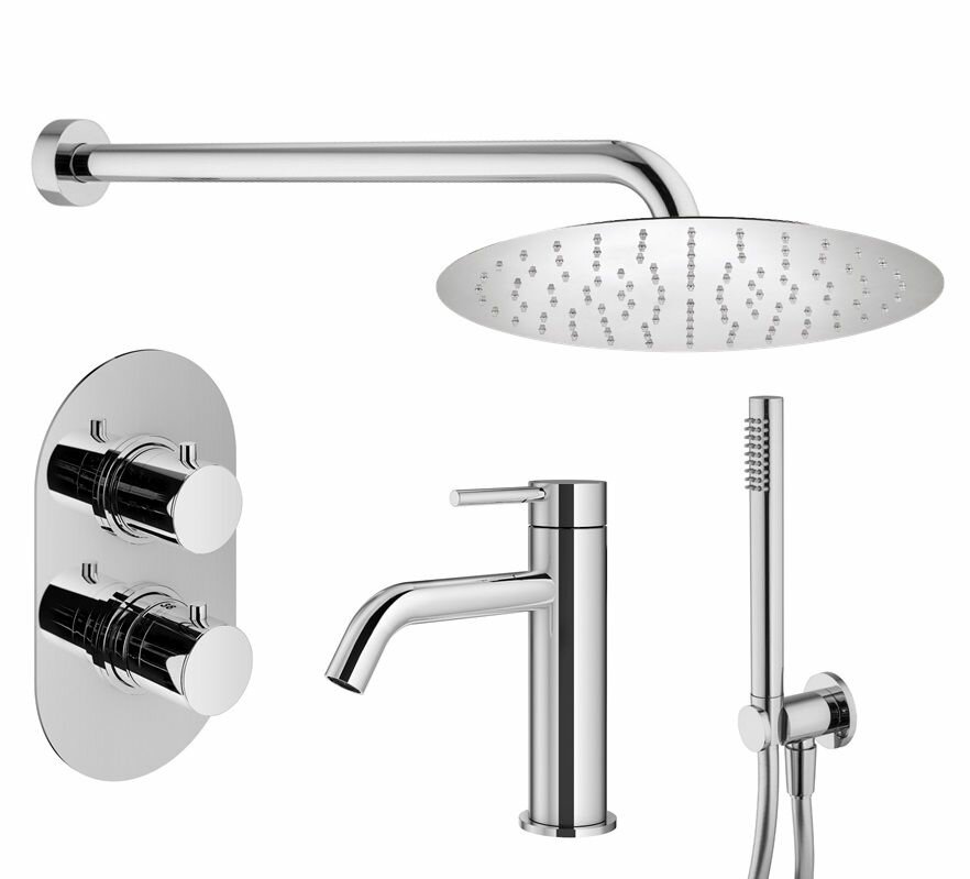 Комплект смесителей для душа Plumberia Selection KITXOT18CR53, Хром