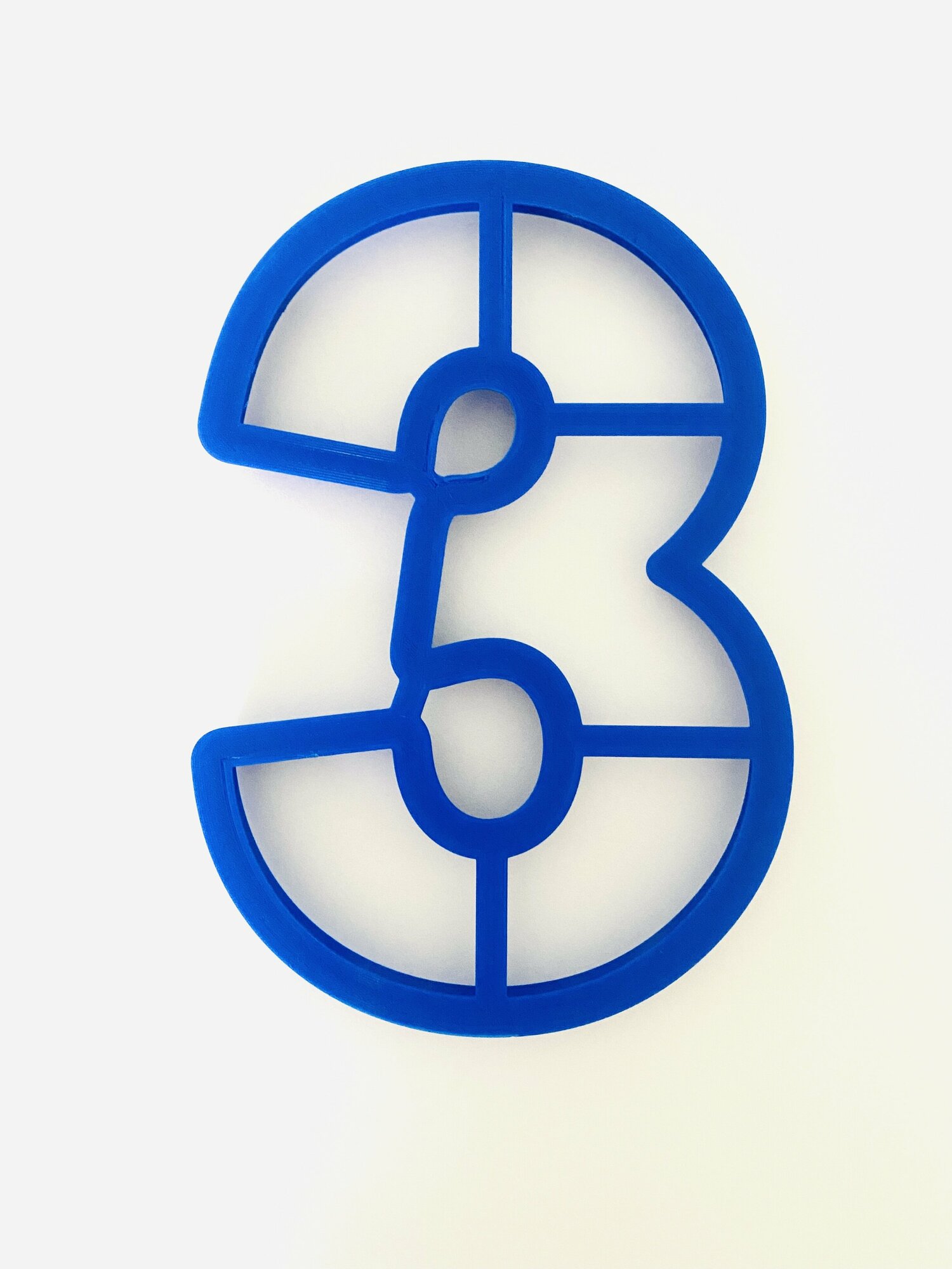 Форма для торта вырубка цифра 3