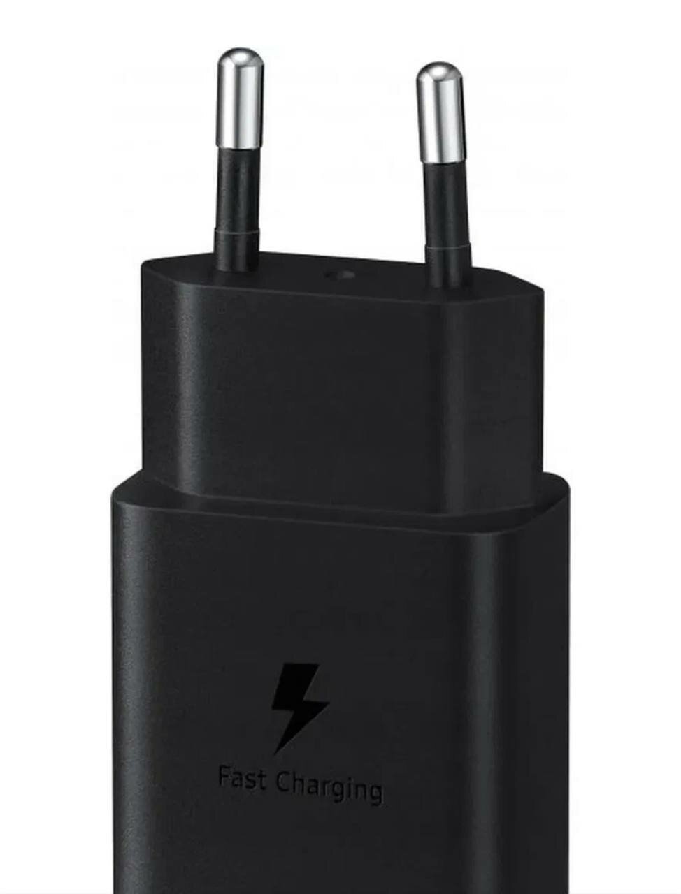Сетевое зарядное устройство Samsung EP-TA800 + кабель USB Type-C, 25 Вт, черный