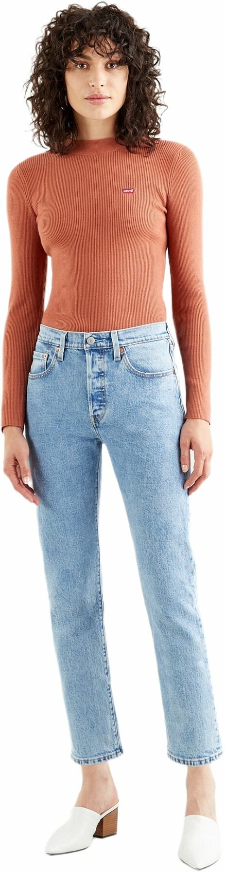 Джинсы зауженные Levi's 501 Crop, размер 26/28, Samba Tango Surge — фото 1