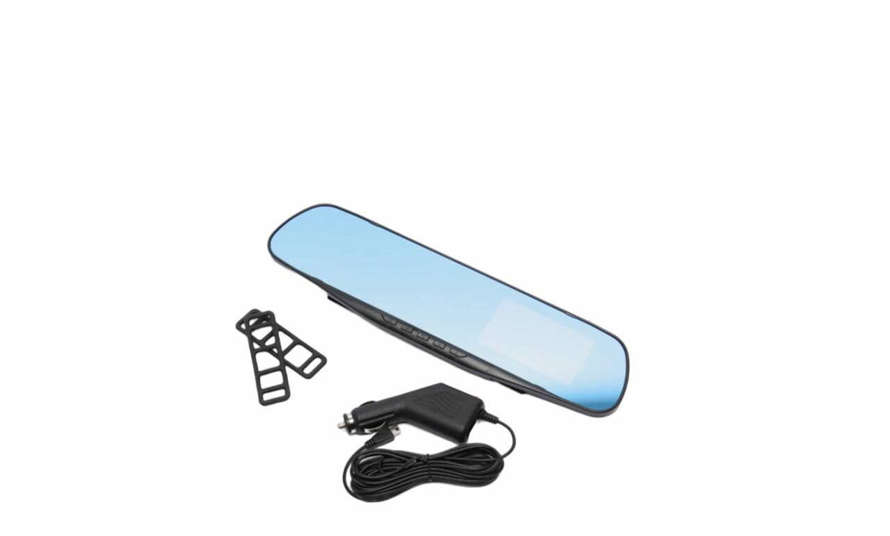 Автомобильный видеорегистратор-зеркало Vehicle Blackbox DVR Full HD 1080 однокамерный