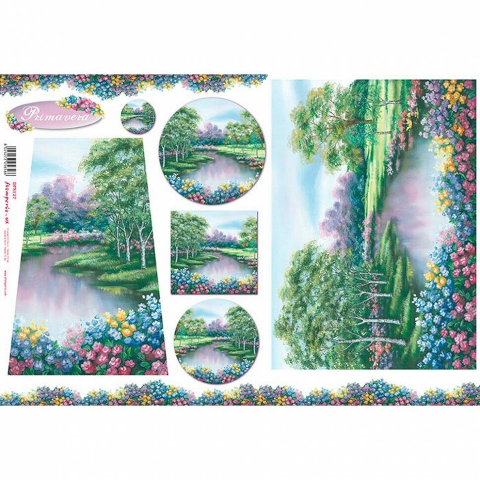 #DFS127 Бумага рисовая 48 x 33 см Stamperia