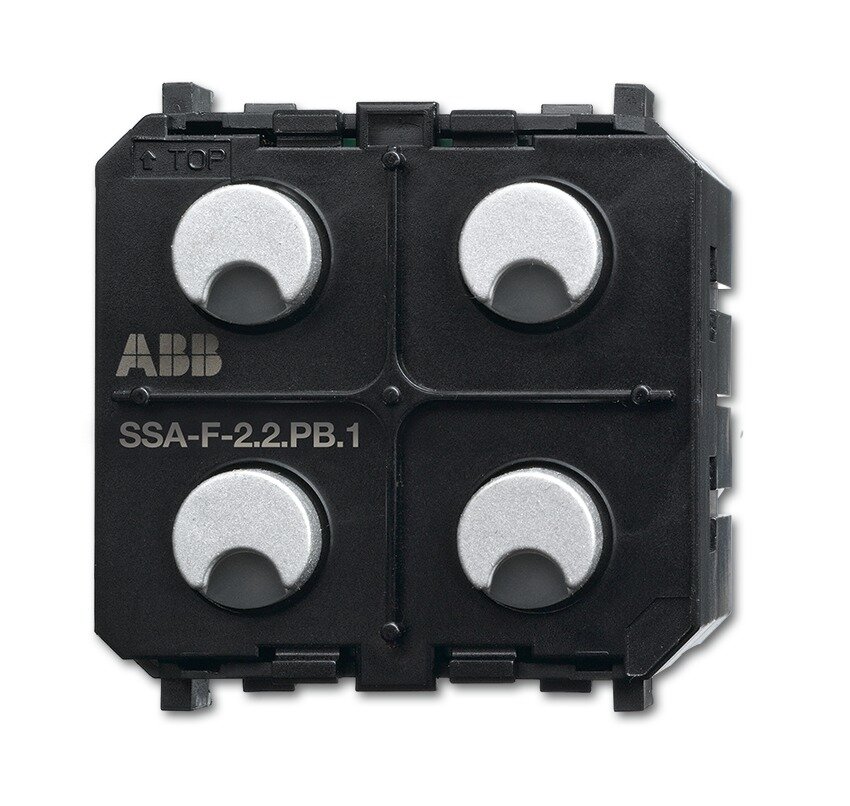 SSA-F-2.2. PB.1 SSA-F-2.2. PB.1 Сенсор 2-клавишный/релейный активатор 2-канальный free@home, Zenit