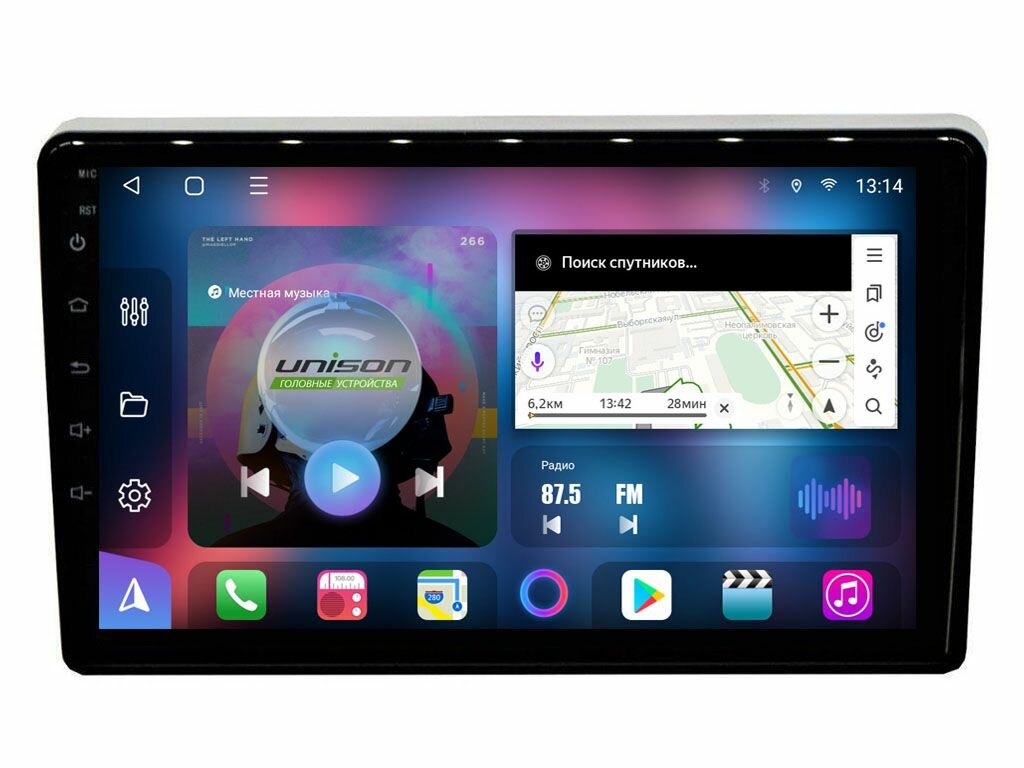 Штатная магнитола Mitsubishi Outlander 1 2002-2009 UNISON 09А6 6Gb/128Gb, 8 ядер (3053-09HA6)