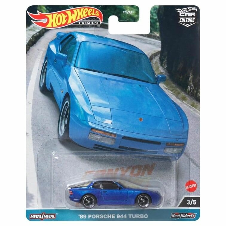 HKC56 Машинка металлическая игрушка Hot Wheels Premium Car Culture коллекционная модель премиальная 89 Porsche 944 Turbo