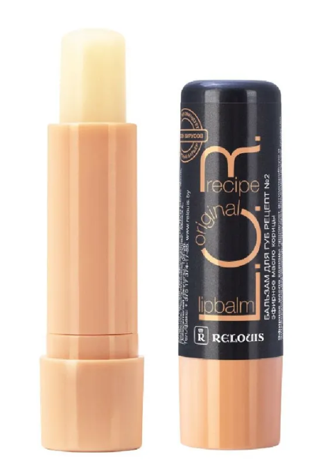 Бальзам для губ Relouis L.O.R Lipbalm Original Recipe Рецепт №2, 4,3 гр.