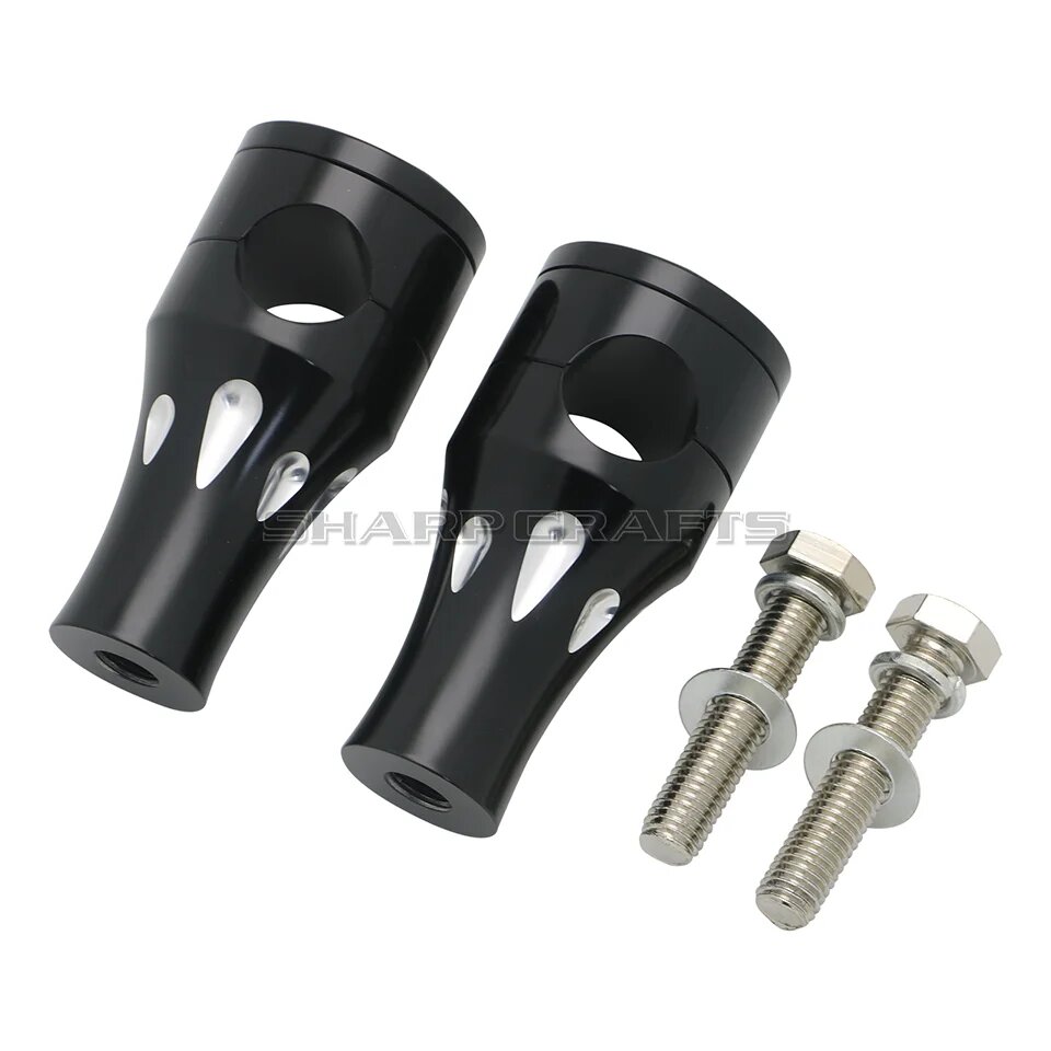 Мотоциклетные 1 "25 мм круизеры, чопперы, руль, стояк, зажим, крепление для Honda Shadow VT750 VT1100 VT1300 Fury VTX1300 VTX1800 Черный, Black