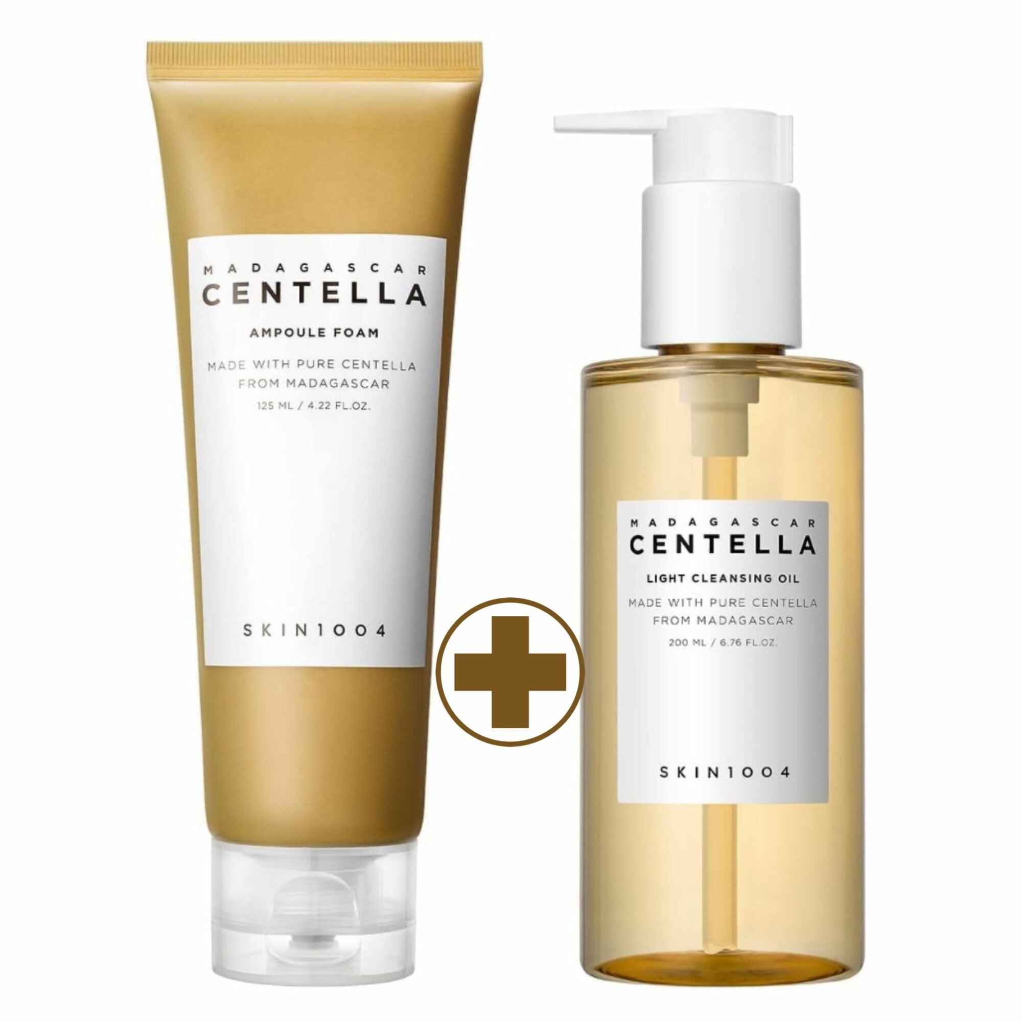 SKIN1004 Double Cleansing Duo Набор из полноразмерных средств(200ml+125ml)Пенка для умывания+Гидрофильное масло