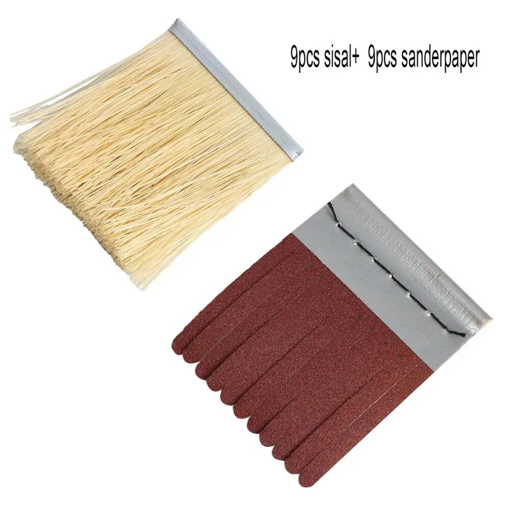 1 шт. 6 "/150 мм * 6 мм вал, установленный на сизале и наждачной ткани, щетина для полировки щетины, колесо для шлифовки дерева, праймер 1set replacement, 320