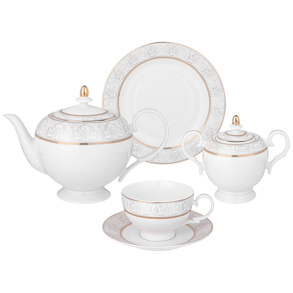 Сервиз чайный 115-366 lefard свадебный на 6 пер. 20 пр.