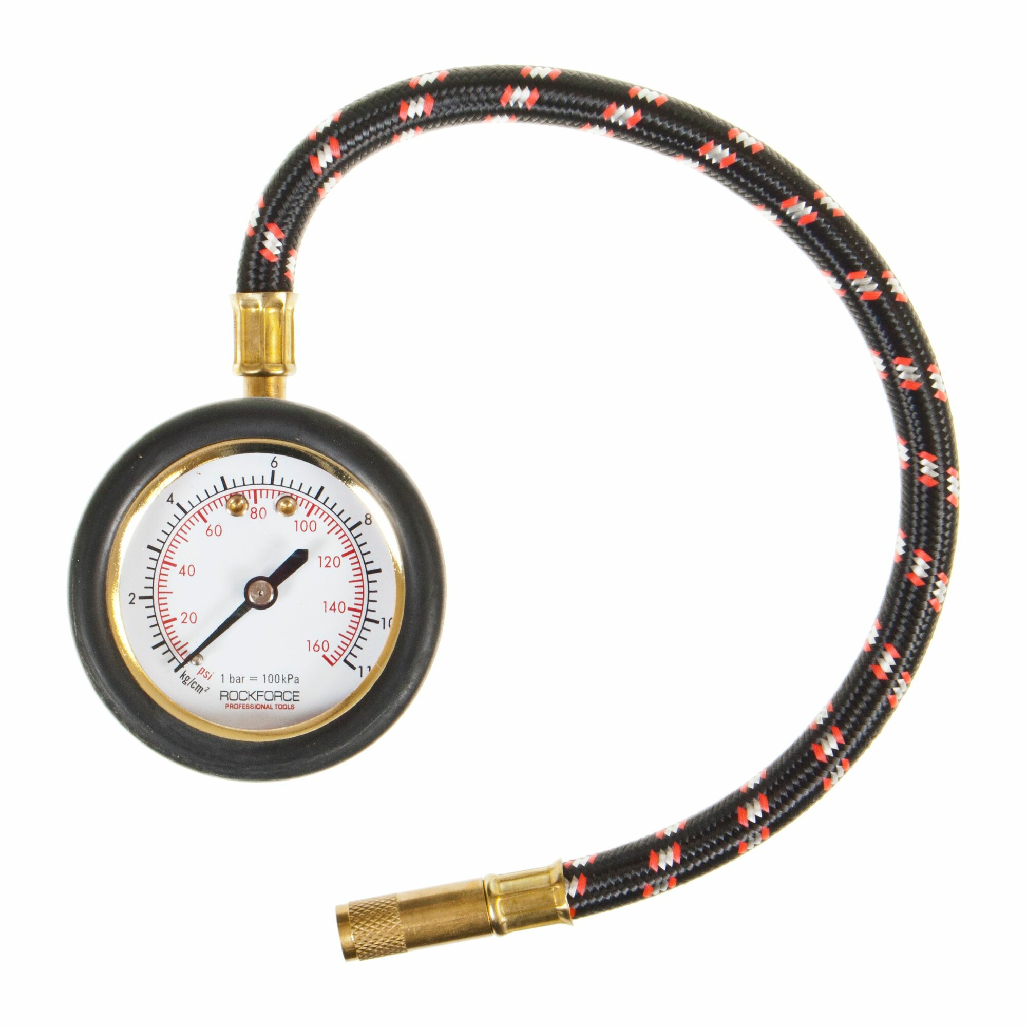 Индикатор RF-SDG-06 для проверки давления в шинах с гибким шлангом (0-11 Bar) ROCKFORCE