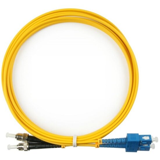 Патч-корд оптический Toplan , дуплексный, SC/UPC-ST/UPC, 657A1, 1,5 м, LSZH