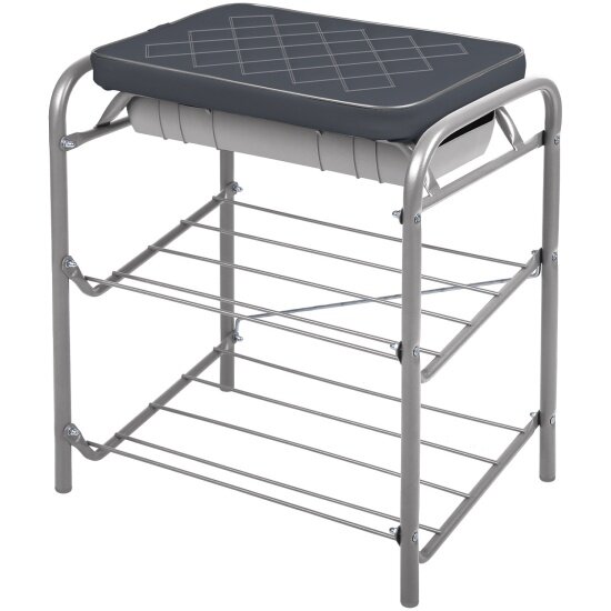 Банкетка Nika НБ2/SL cерый/темно-серый