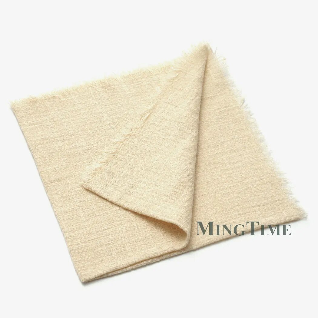 Салфетки бежевые MINGTIME хлопковые 41x41 см
