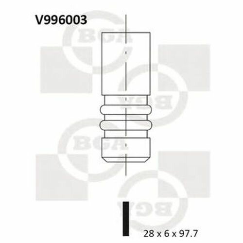 Выпускной клапан Bga V996003 для Ford Focus, Mondeo II, III, Tourneo Connect, TRANSIT
