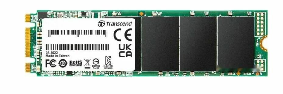 250 ГБ SSD M.2 накопитель Transcend 825S TS250GMTS825S(TS250GMTS825S) - SATA3 6.0 Гбит/с, чтение - 500 Мб/с, запись - 330 Мб/с, 3D NAND