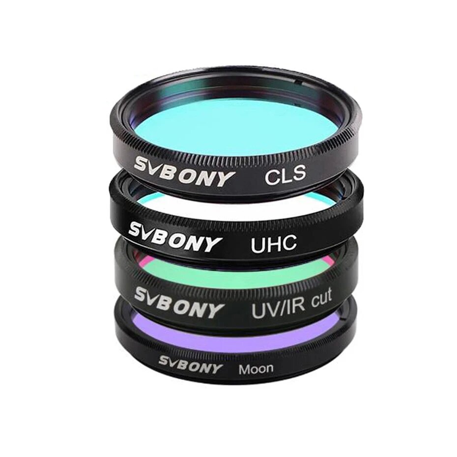 SVBONY Фильтры для телескопа UHC+CLS+Moon+UV/IR 1.25inch Filter Set