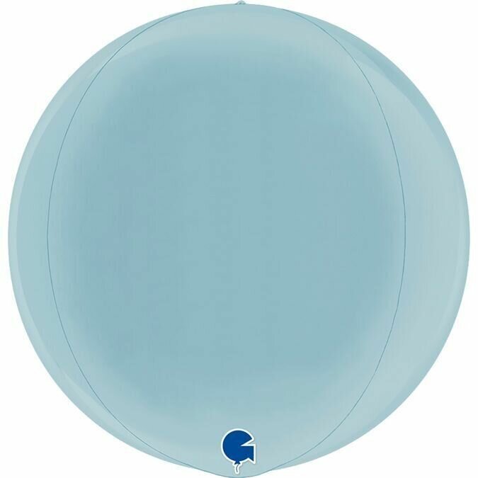 Шар (18'/46 см) Сфера 3D, Голубой, 1 шт.