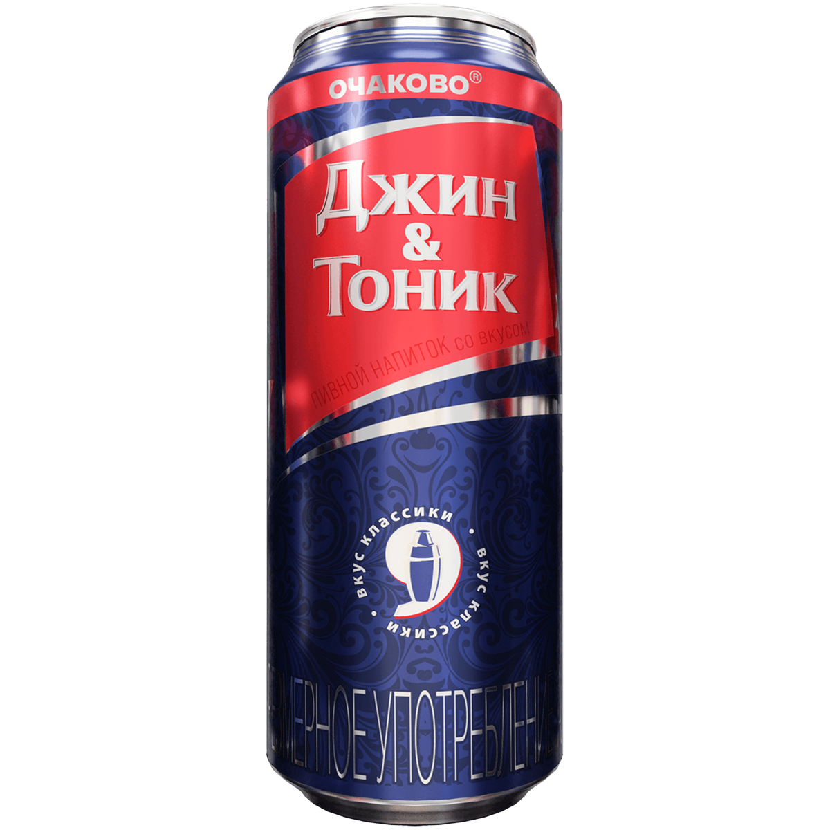 Пивной напиток Очаково Д&Т, 0,45 л, 7% крепость, в железной банке