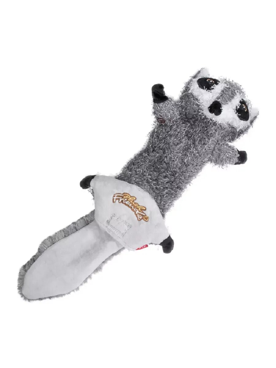 Игрушка для собак "Енот", шкурка с пищалкой, 37 см