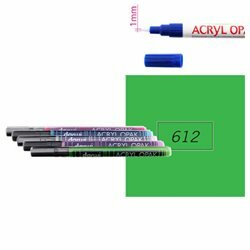 Зеленый прочный. Акриловый маркер DARWI Acryl Opak 1мм