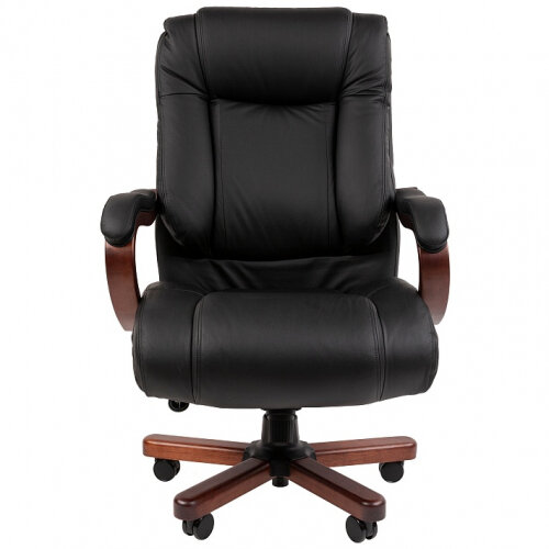 Кресло руководителя Chairman 503 Россия нат. кожа/экокожа черная (мультиблок)