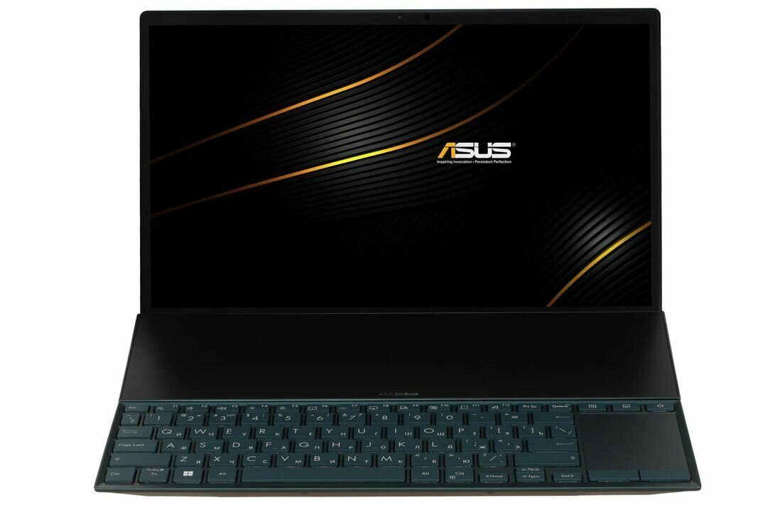 14" Ноутбук ASUS ZenBook DUO 14 UX482EGR-HY387W (90NB0S51-M006Y0) синий - 1920x1080, IPS, Intel Core i7-1195G7, ядра: 4 х 2.9 ГГц, 32 ГБ, SSD 1024 ГБ, GeForce MX450 - 2 ГБ, Windows 11 Home