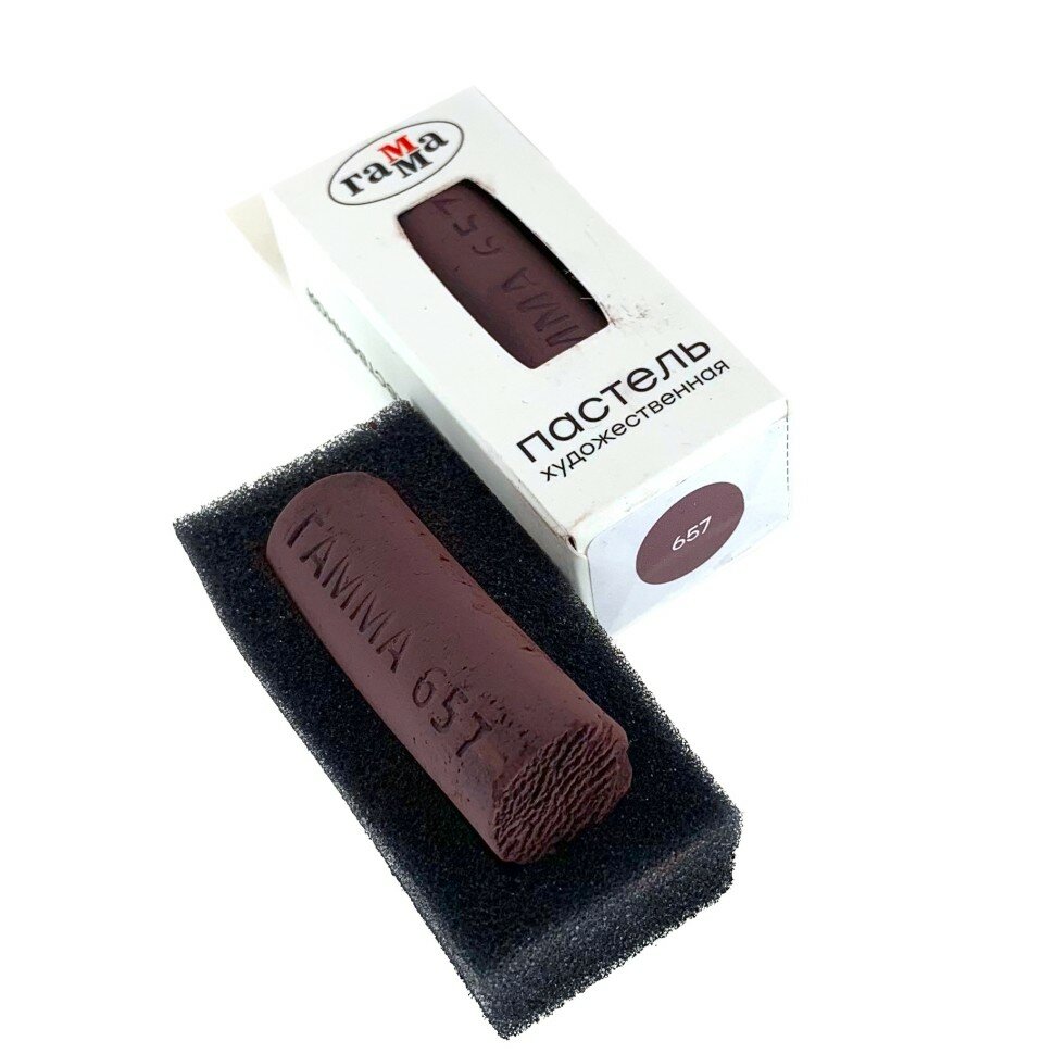 Пастель № 657 Каштаново-коричневая, 1 штука, художественная Гамма, артикул 210823_657