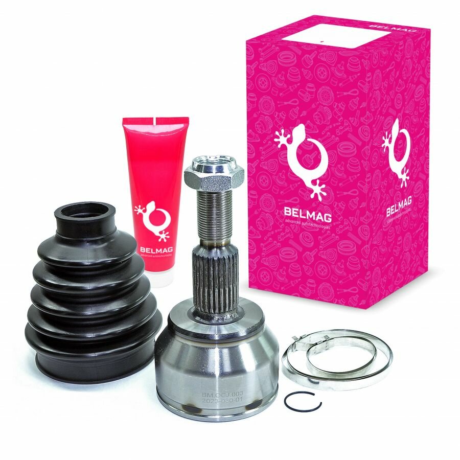 ШРУС наружный BelMag BMOCJ003, для Ford Focus/C-Max, сталь, резина, серебристый