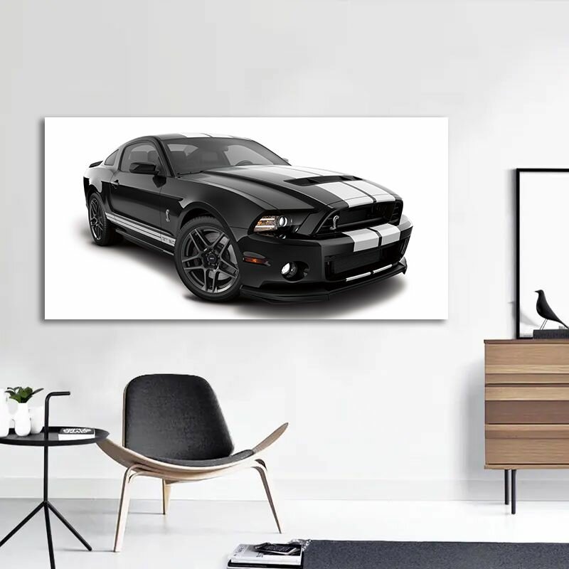 Картина "Стильные авто", на холсте, на подрамнике, крепление "крокодил"