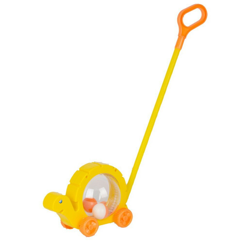 Игрушка-каталка "Черепаха" / длина ручки 50 см / пластик, для детей от 3 лет