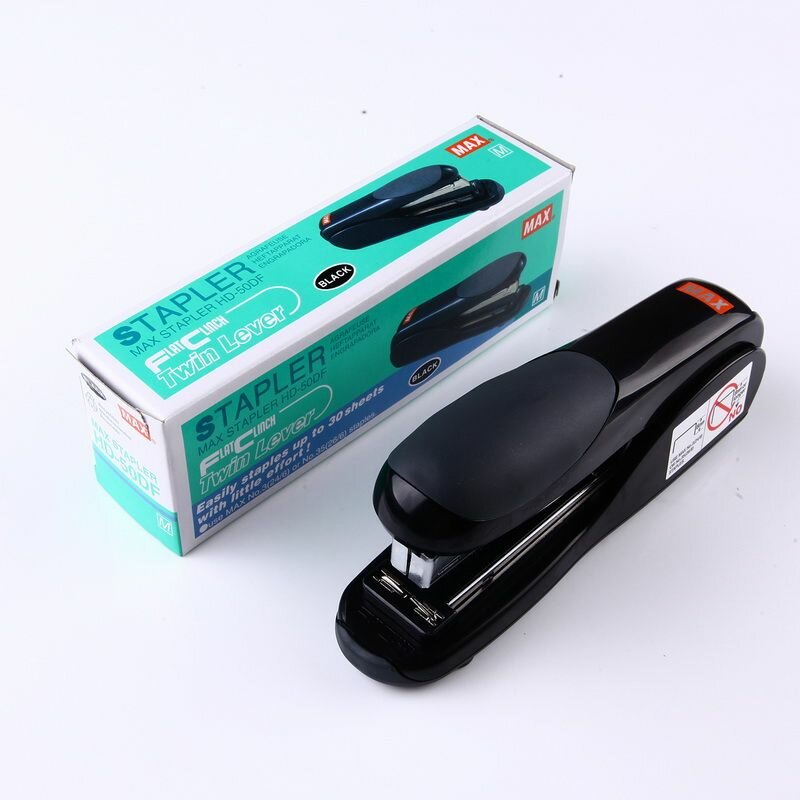 Степлер MAX HD-50DF, металлический, 30 листов, гвозди, черный
