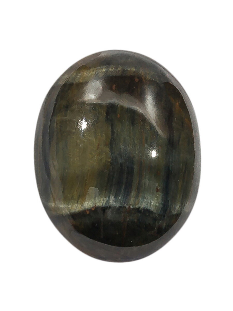 Кабошон Соколиный глаз 27х21х7 мм.