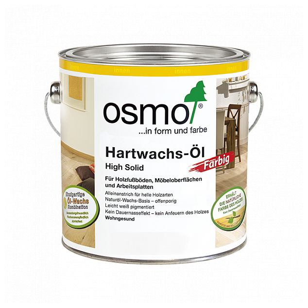 Osmo Масло с твердым воском цветное HARTWACHS-ÖL FARBIG 3071 Мед 0.220л