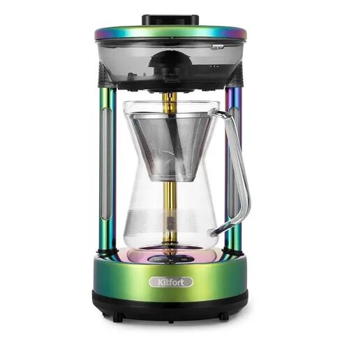 Кофеварка KitFort КТ-7488, капельная, зеленый