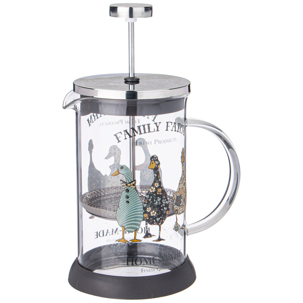 Френч-пресс 600мл, FAMILY FARM, жаропрочное стекло