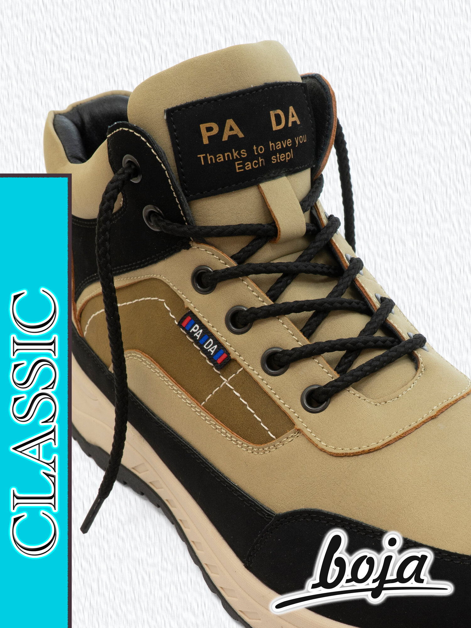 Шнурки для обуви BOJA (ЭФА), круглые, черные, 100 см, для кроссовок; ботинок; кед; бутсов