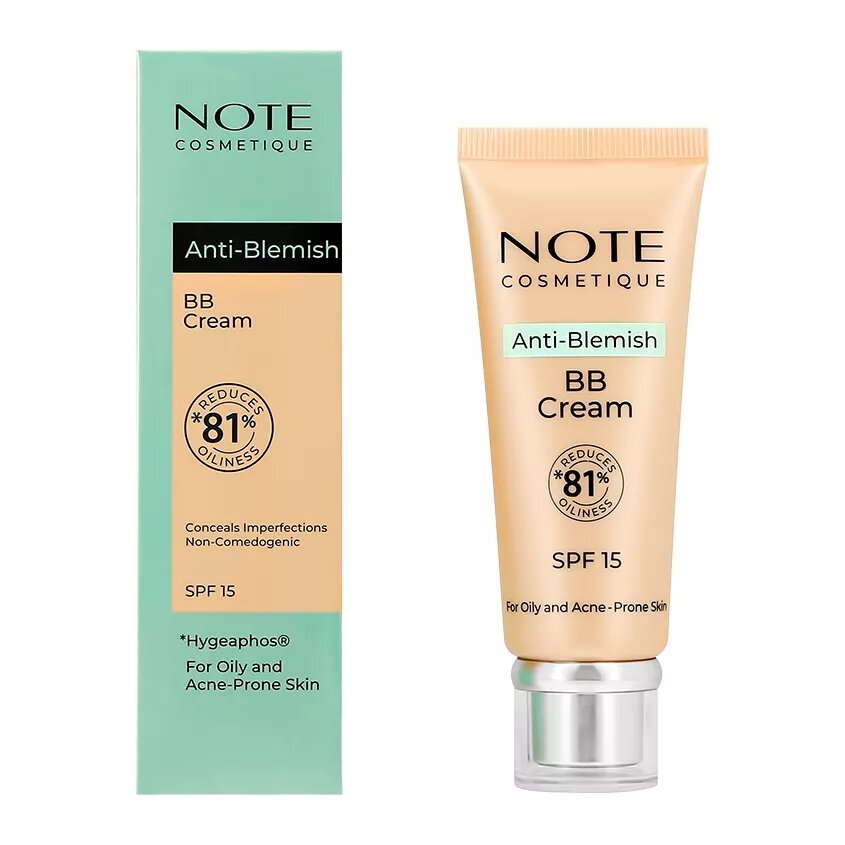 Крем тональный для лица NOTE ANTI-BLEMISH BB CREAM для проблемной кожи тон 04