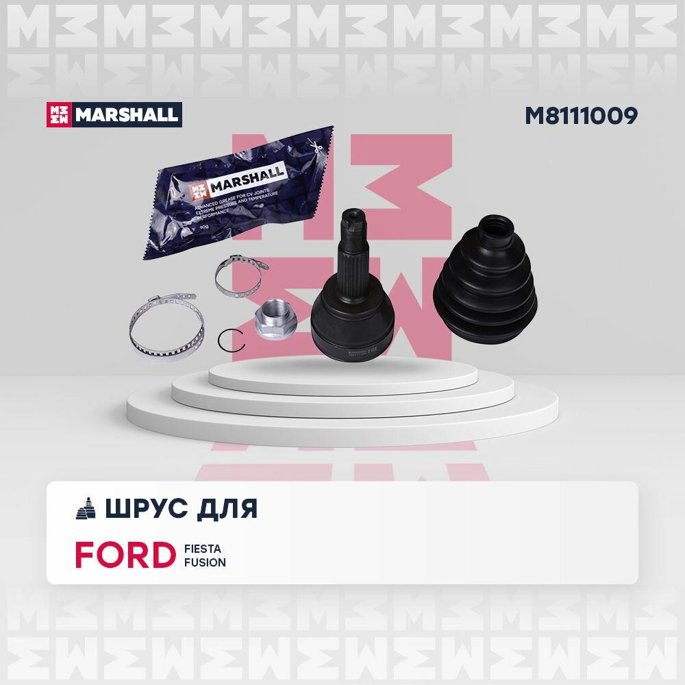 ШРУС внеш. без ABS Ford Fiesta V 02- Focus I 98- Fusion 02 Ford Fiesta Fusion Marshall M8111009