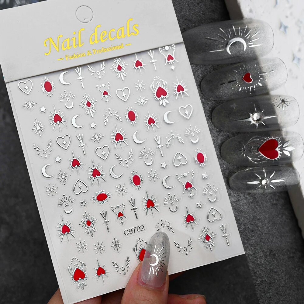 MAFANAILS наклейки для ногтей динозавры 1 лист