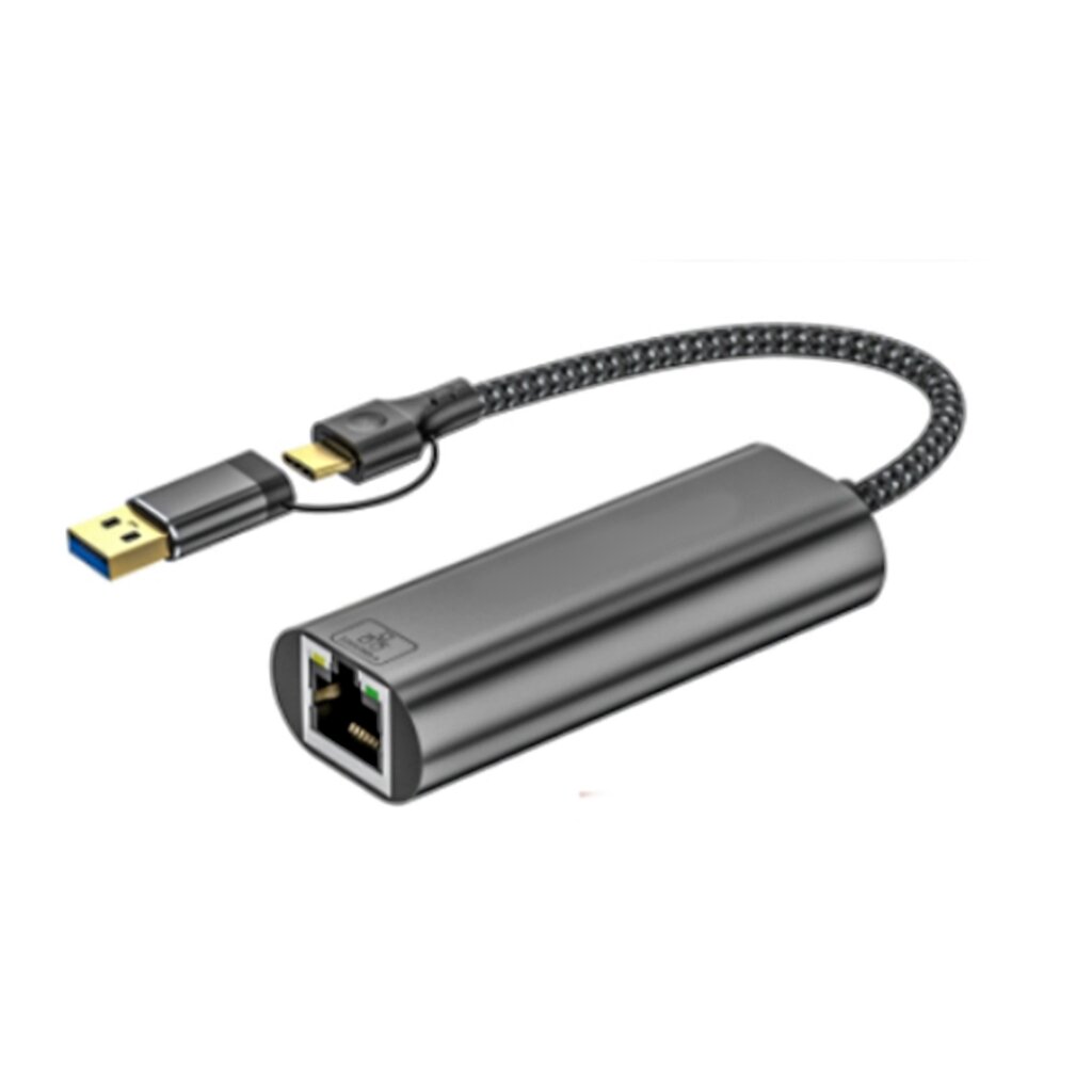 Сетевой порт USB + TYPE C к RJ45 10 гигабит